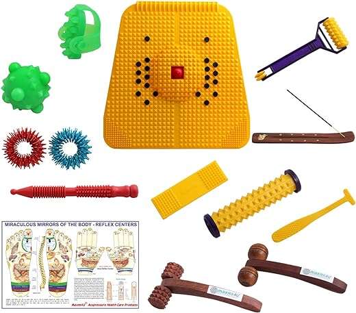 Maxmi4U Manual Acupressure Mat - Powermat 2000 with Pyramids and ...
