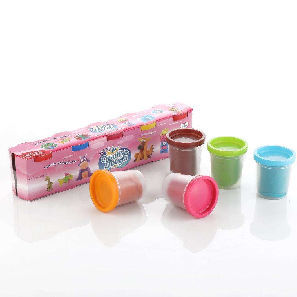 1916 Non-Toxic Creative 100 Dough Clay 5 Different Colors, (Pack of 5 ...